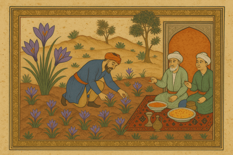 The History of Saffron: A Journey Through Time | Zarafron: Premium ...